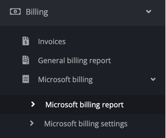 Microsoft (NCE) Billing Report